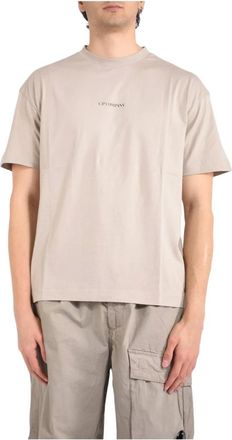 C.P. Company C.p. Company, Homme, Tops, Gris, Taille: 2XL T-shirt ras du cou