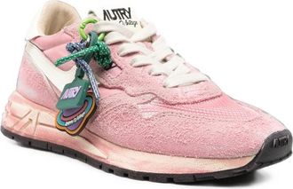 Autry Suede Panel Sneakers - Pink