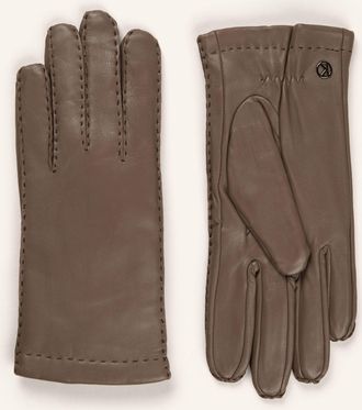 Otto Kessler Kessler Lederhandschuh Millie Mit Touchscreen-Funktion beige