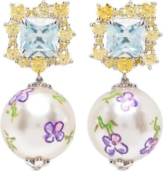 Shushu/Tong Shushu/Tong, Femme, Accessoires, Multicolore, Taille: ONE Size Boucles doreilles peintes fausses perles