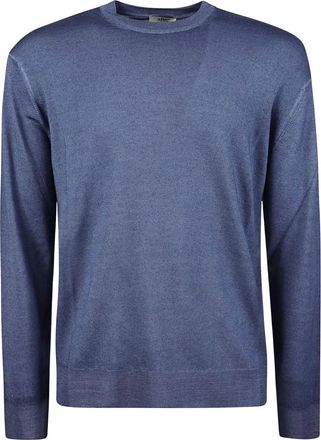Altea Rundhals-Pullover Regular Fit - - Knitwear - Herren - Blau - L