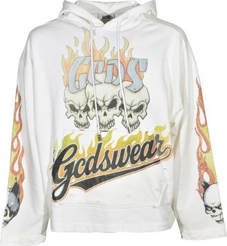 GCDS Gcds, Homme, Sweatshirts et sweats &agrave; capuche, Multicolore, Taille: S Sweat &agrave; capuche Imprim&eacute;