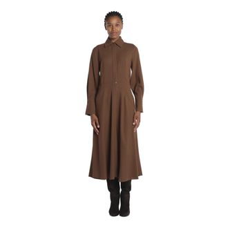 Crida Milano Baldo Rippstrickkleid - - Dresses - Damen - Braun - M