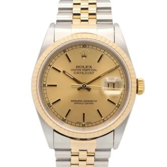 Rolex Montre Datejust Pre-owned - Homme - Pre-owned - Jaune - Taille: ONE Size