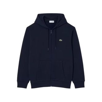 Lacoste SweaT-shirt zipp&eacute; en molleton - Homme - Sweatshirts et sweats &agrave; capuche - Bleu - Taille: M
