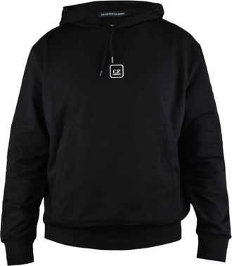 C.P. Company C.p. Company, Homme, Sweatshirts et sweats &agrave; capuche, Noir, Taille: M Sweat &agrave; capuche &agrave; imprim&eacute; graphique