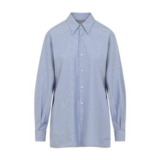 Maison Margiela S51Dt0030M35718001 Hemd - - Blouses & Shirts - Damen - Blau - XS