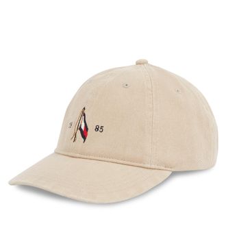 Tommy Hilfiger Cap Tommy Hilfiger Seasonal Flag Wash 6 Panel Cap AM0AM13348 Beige