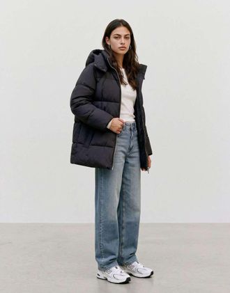 Vero Moda Dina doudoune l&eacute;g&egrave;re &agrave; capuche noire