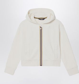 K-Way Divine white hooded sweatshirt