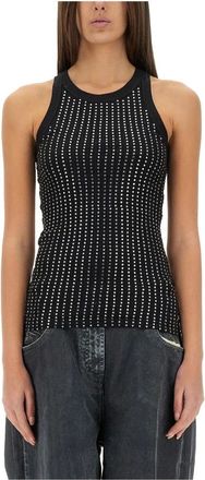 The Attico Femme, Tops, Noir, Taille: 34 FR Tank Top