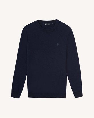 Faguo Pull en laine bleu marine - MARIGNE