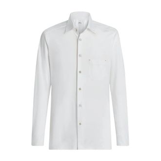 Kiton Nerano Hemdkragen aus reiner Baumwolle - - Shirts - Herren - Wei&szlig; - L