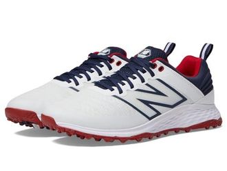 New Balance Fresh Foam Contend V2 Chaussures de golf pour homme, Blanc/bleu marine, 43 EU