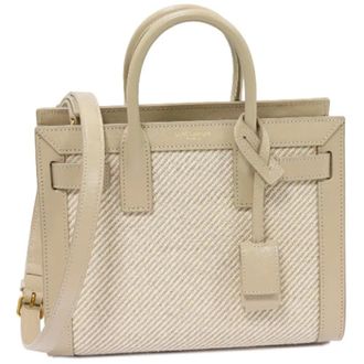 Saint Laurent Pre-owned Cuir sacs-main - Femme - Pre-owned - Beige - Taille: ONE Size