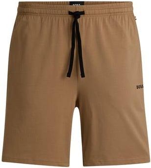 HUGO BOSS Short droit en coton m&eacute;lang&eacute;