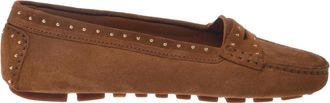 Baldinini Femme, Chaussures, Brun, Taille: 39 1/2 EU Studded Suede Loafer