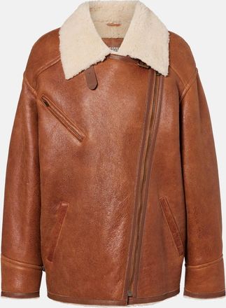Isabel Marant Lederjacke Adelina mit Shearling