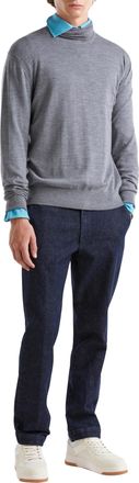 Benetton Herren Pullover, grau, Medium