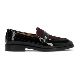 Kazar Femme, Chaussures, Noir, Taille: 38 EU Chaussures Kazar en cuir verni noir avec incrustation en poils naturels