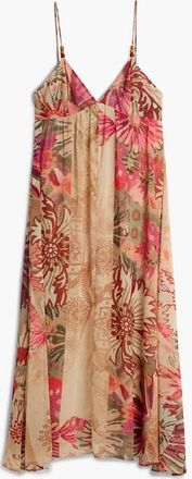 Desigual Robe longue imprim&eacute;e - Rose
