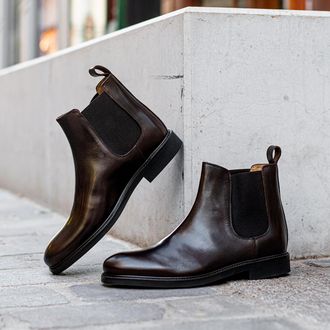 Bexley Fangler Gomme City - Boots homme chocolat