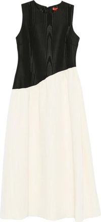 Simon Miller Laurel Midikleid mit Moiré-Effekt - Weiß