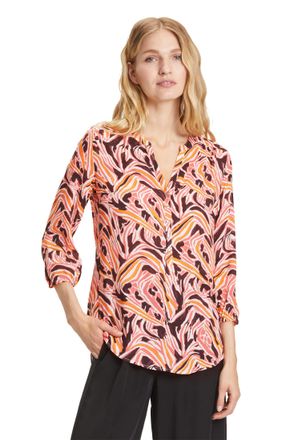Cartoon Damen 8844/7425 Bluse, Creme/Rot, 36