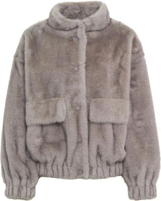 Liu Jo Femme, Vestes, Gris, Taille: 42 FR Manteaux LIU JO Blanc