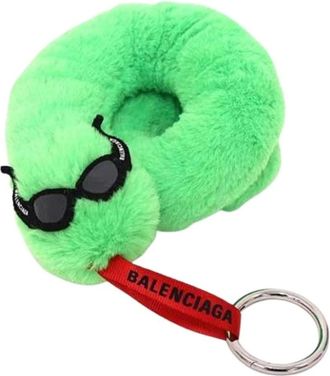 Balenciaga unisex, Pre-owned, Vert, Taille: ONE Size Porte-cl&eacute;s en toile Pre-owned