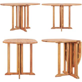 vidaXL Gartentisch Butterfly Klappbar 120x70x75 cm Teak Massivholz - Gartenm&ouml;bel - Teakwood - Gartentisch - Klappbarer Tisch - Esstisch - Home & Living