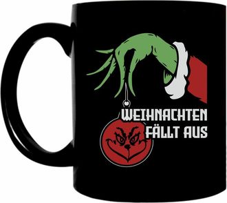 Spass Kostet Kaffeetasse schwarz Tasse Weihnachten f&auml;llt aus Geschenk Spr&uuml;che
