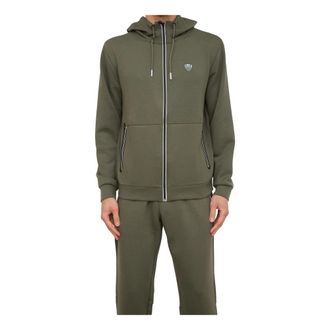 Emporio Armani Zip-Sweatshirt mit durchgehendem Rei&szlig;verschluss - - Sweatshirts & Hoodies - Herren - Gr&uuml;n - S