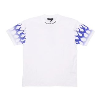 Vision Of Super Flames Tee Herren T-Shirt - - Tops - Herren - Wei&szlig; - XL