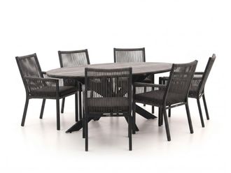 Manifesto Furniture Manifesto Rivola/Fidenza ovaal 180cm dining tuinset 7-delig