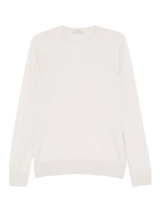 Bruno Manetti pull en maille fine - Tons neutres