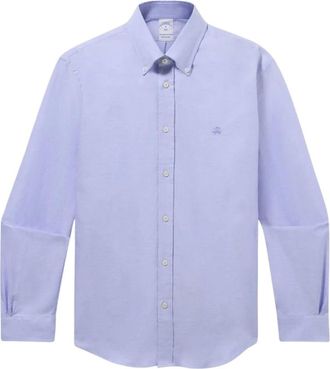 Brooks Brothers Homme, Chemises, Gris, Taille: XL Chemise Oxford Coupe Standard avec Col Boutonn&eacute;