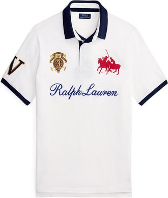 Ralph Lauren Premium Piqu&eacute;-Poloshirt mit Spielmacher-Wappen, Classic Fit in