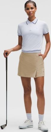 lululemon Golfrock aus Stretch- mit Falte auf der Vorderseite f&uuml;r Frauen - Gr&ouml;&szlig;e 22 in Sheer Oak