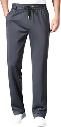 Generic Pantalon de jogging pour homme - Pantalon de sport droit anti-plis - Pantalon de loisirs - Coupe droite - Pantalon de survêtement long stretch - Panta