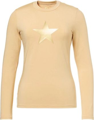 Goldbergh Goldbergh - T-shirt Manches Longues Lumen Star - Femme - Sport - Beige - Taille: 38 FR