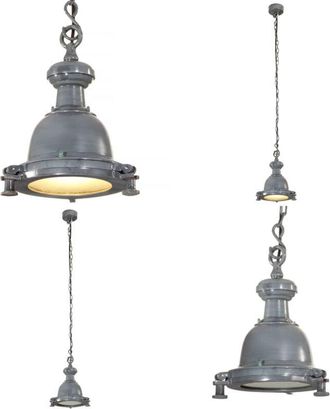 vidaXL Pendelleuchte 25x25x138 cm Aluminium - Industrielle Pendelleuchte - Aluminium Pendelleuchte - Designer Lampe - Wohnzimmer Beleuchtung - Esszimmer