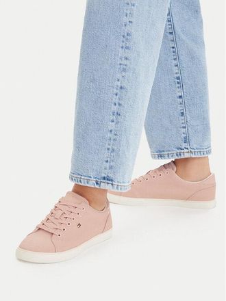Tommy Hilfiger Sneakers aus Stoff Th Low Profile Vulc Canvas FW0FW09102 Rosa