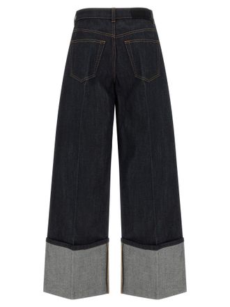 Givenchy Womens Blue Cotton Flared Jeans Clothing