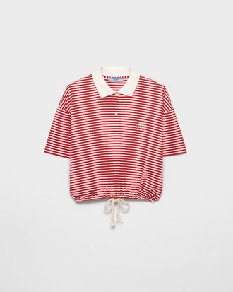 Prada Poloshirt aus gestreiftem Jersey