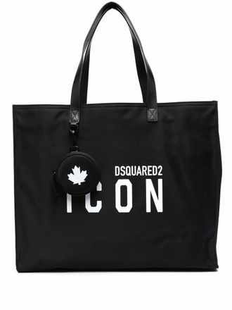Dsquared2 sac cabas à logo imprimé - Noir