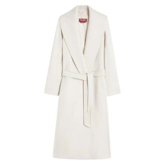 Max Mara Langer Morgenmantel-Mantel - - Coats - Damen - Beige - S