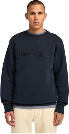Timberland Embroidery Tonal TB0A6VG6 Sweat-shirt ras du cou pour homme, bleu marine, XXXL