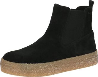 Caprice Damen Winterstiefel ohne Absatz Gefüttert Bequem, Schwarz (Black Suede), 40 EU