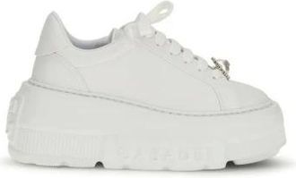 Casadei Femme, Chaussures, Blanc, Taille: 37 1/2 EU Baskets &agrave; plateforme en caoutchouc avec confort am&eacute;lior&eacute;